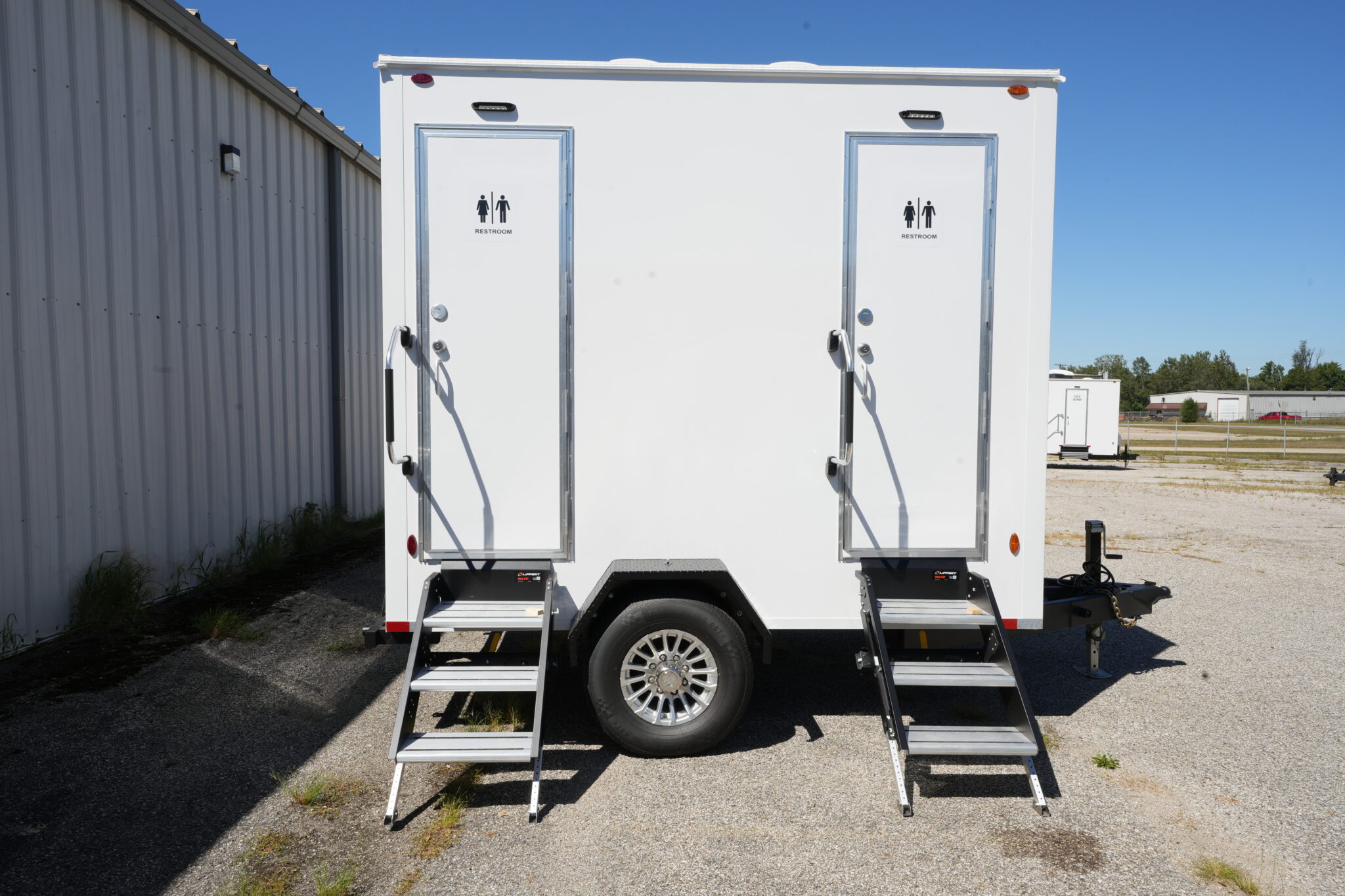 ELT 12NFW 2 Station Custom Restroom Trailer - Black Tie Products